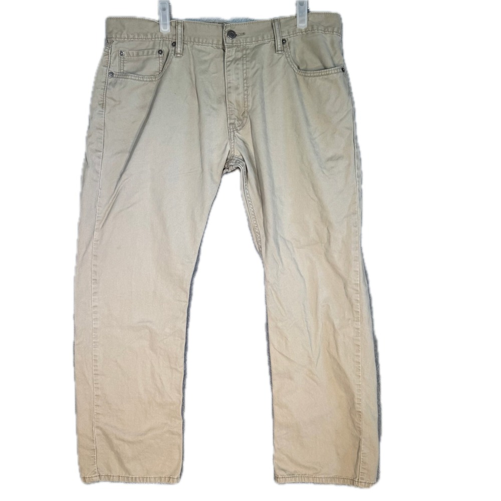 Levi's 514 Men's Jeans 36 X 30 Beige Denim 100% Cotto… - Gem